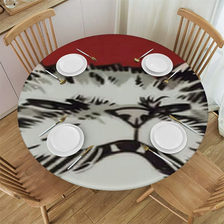 QKZF Guinea Pig Pattern Spring Round Tablecloth - Table Cloth - Anti ...
