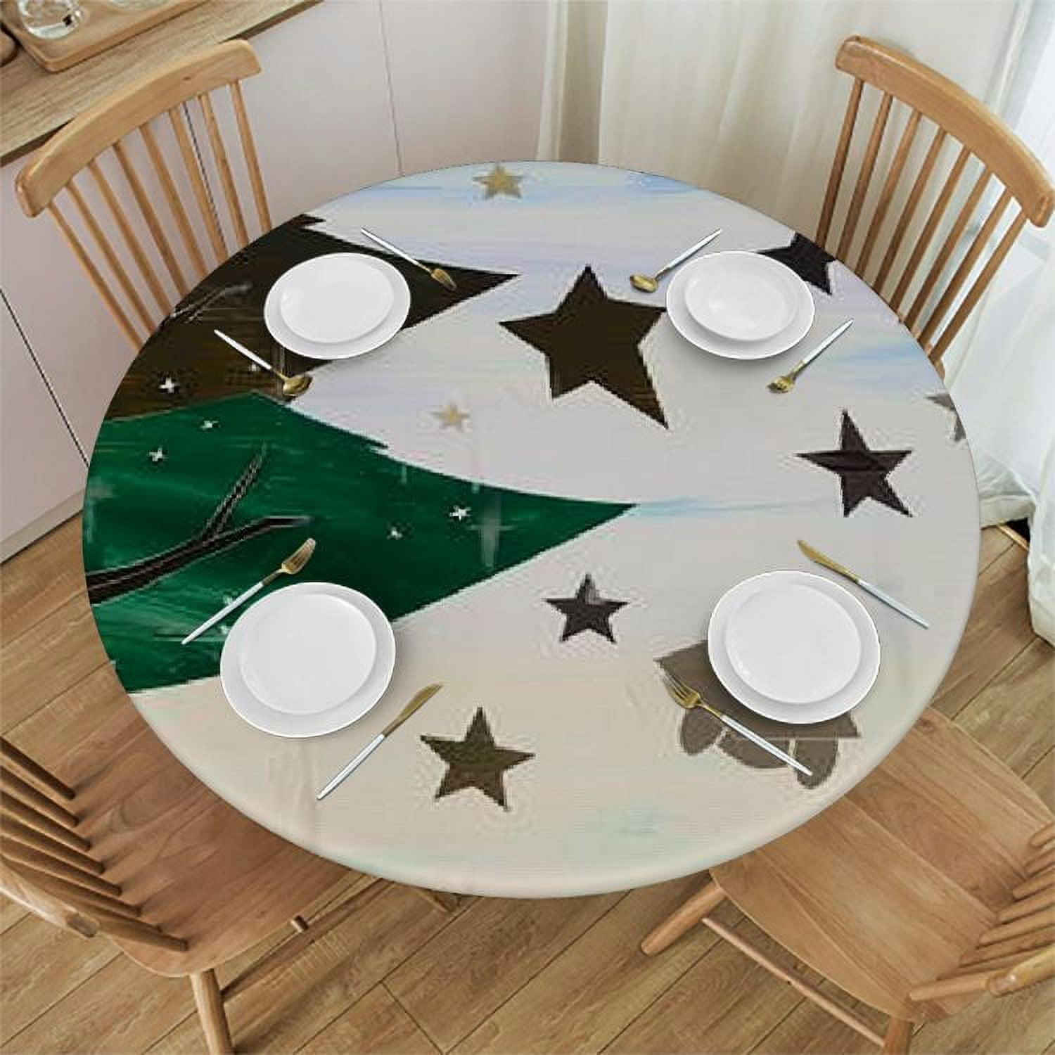 QKZF Happy Camping Tablecloths,Hunt Bear Pine Trees Table Cloth for ...