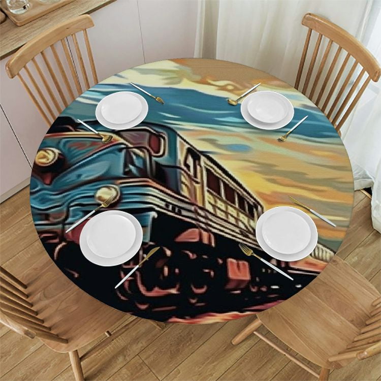 QKZF Japanese Style Tablecloths,Red Cherry Blossom Table Cover,Mount ...