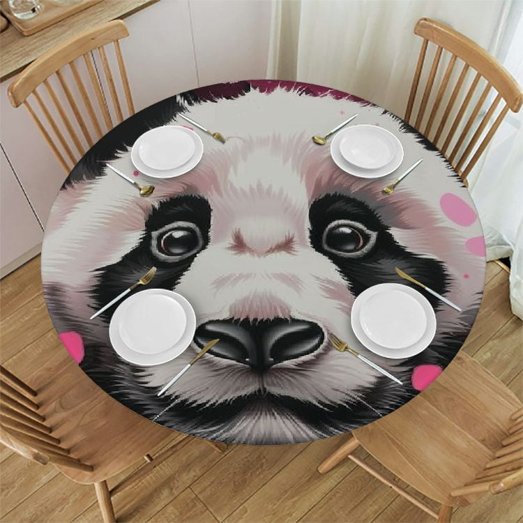 QKZF Round Tablecloth for Dining Table Fabric Table Cover Water ...