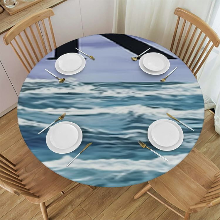 QKZF Rustic Farmhouse Tablecloths Lake Home Decor Table Accessories ...