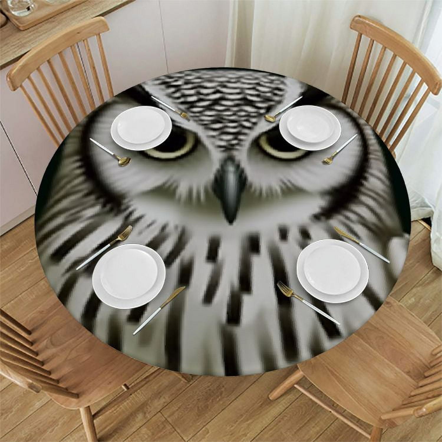 QKZF Table Cloth, Circular Wiping Table Cover, and Elegant Pattern ...
