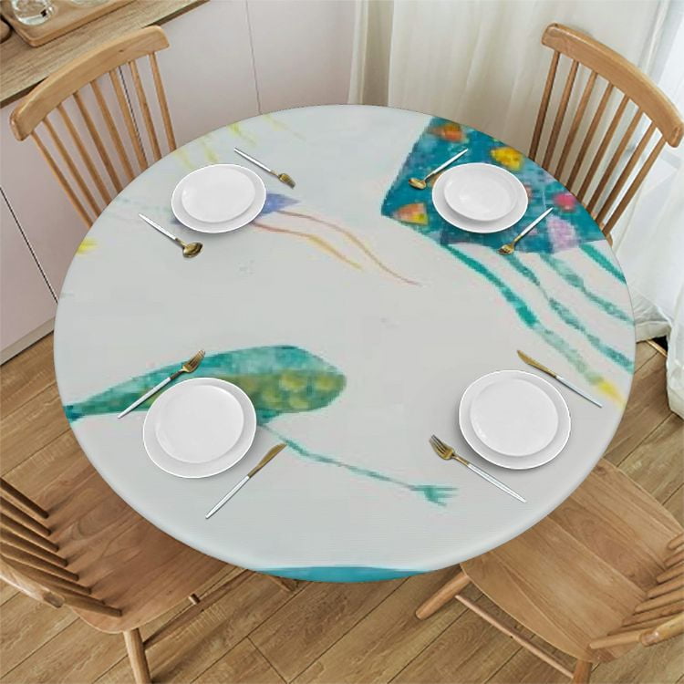 QKZF Tablecloths Ocean Table Cloth for Kids Boys Girls Teens Room Decor ...