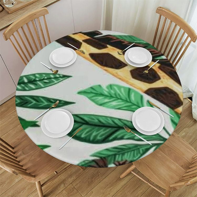 QKZF Toddler Table Cloth Round Kids Cute Panda Tablecloth Cartoon Lion ...