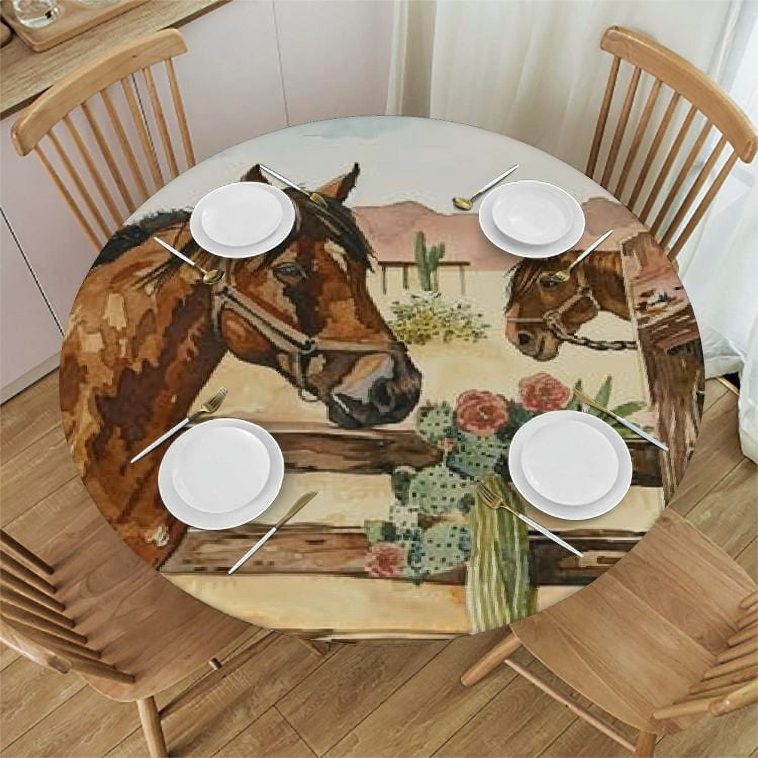 QKZF Western Cowboy Party Decorations-3pcs Western Cowboy Tablecloths ...