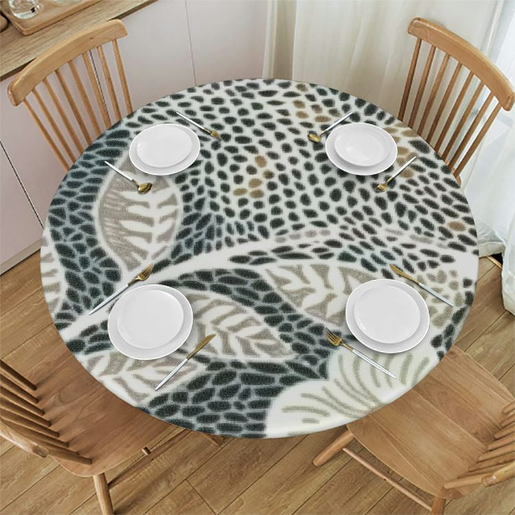 QKZF White Lace Tablecloth Crochet Table Round Lace Table Covers for ...