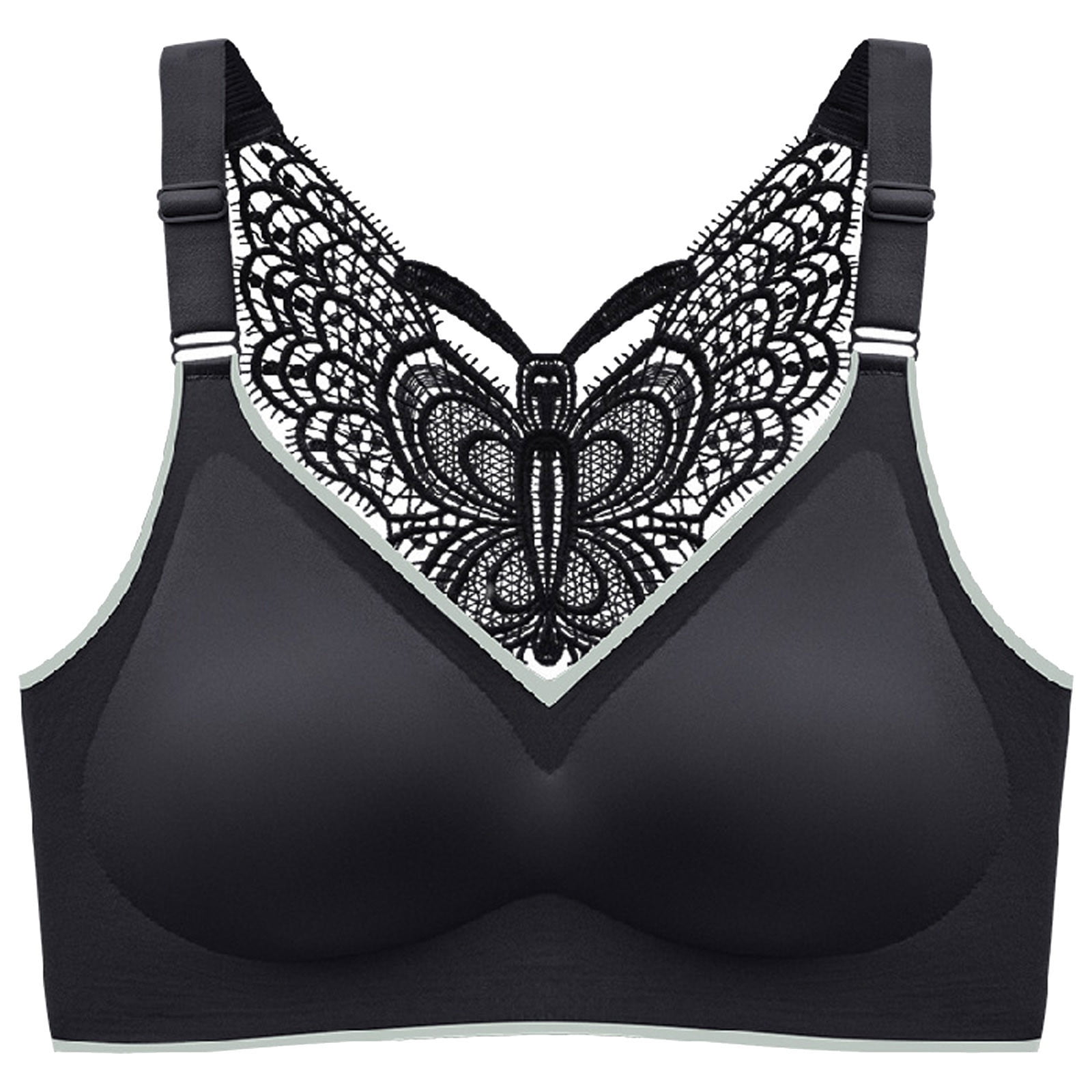 QLEICOM Everyday Bras for Women Comfort Lift Wirefree Bra 3-Pack Sexy ...