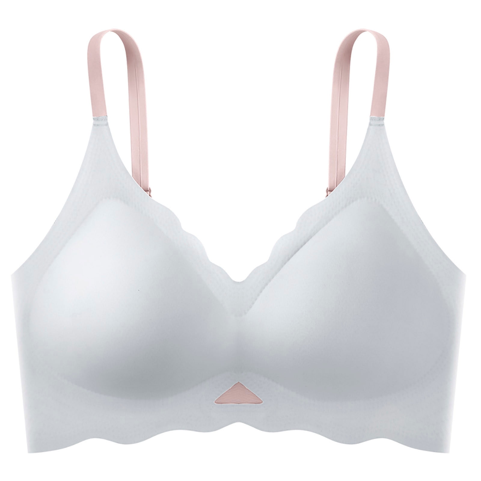 QLEICOM Everyday Bras for Women Comfort Lift Wirefree Bra Push-up Non ...