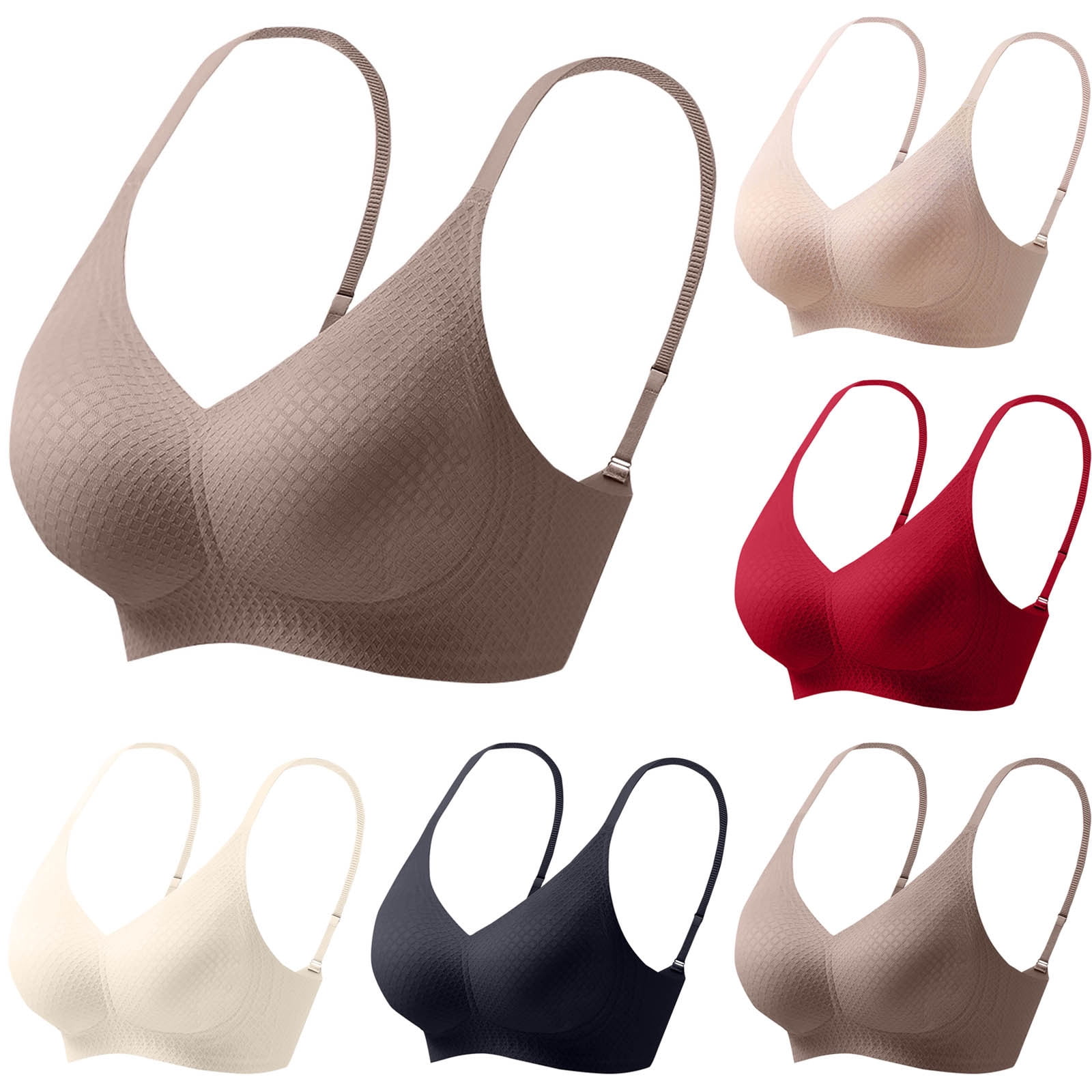 QLEICOM Push Up Bras for Women,Womens Bras,Women's Wireless Bra with ...