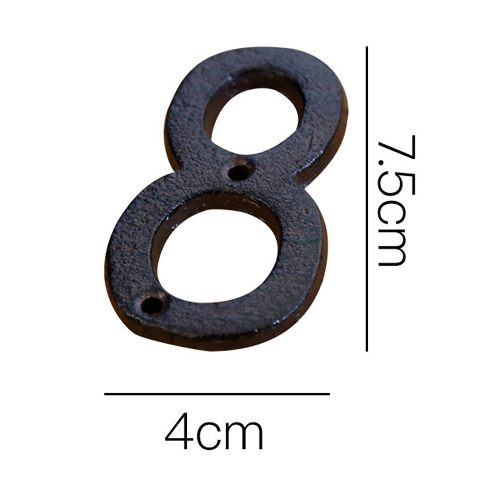 QLFSCXG 3 Inch House Number Cast Iron Metal Number, Vintage Solid Metal ...