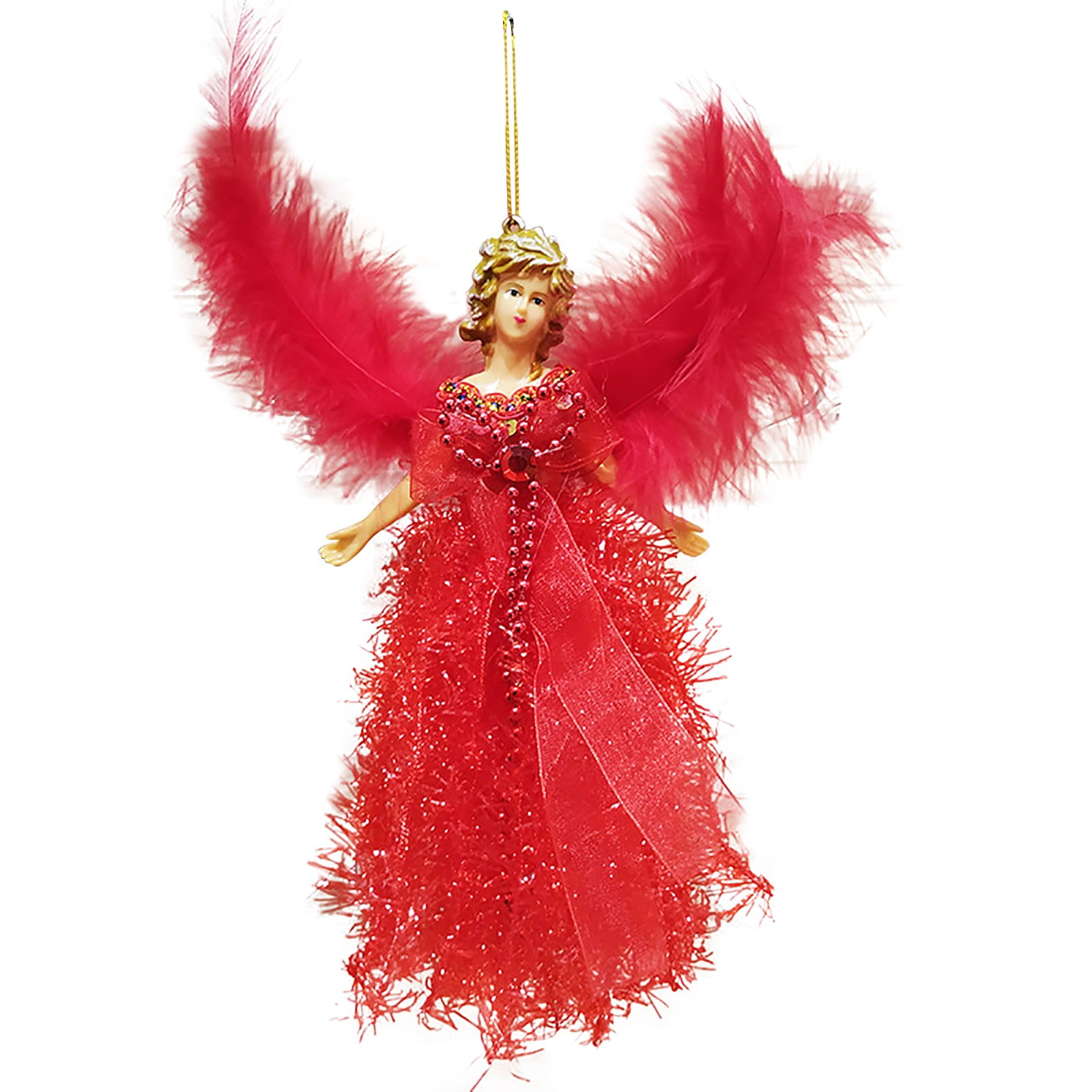 QLFSCXG 7.5In Christmas Tree Topper Fairy Angel Christmas Tree Pendant ...