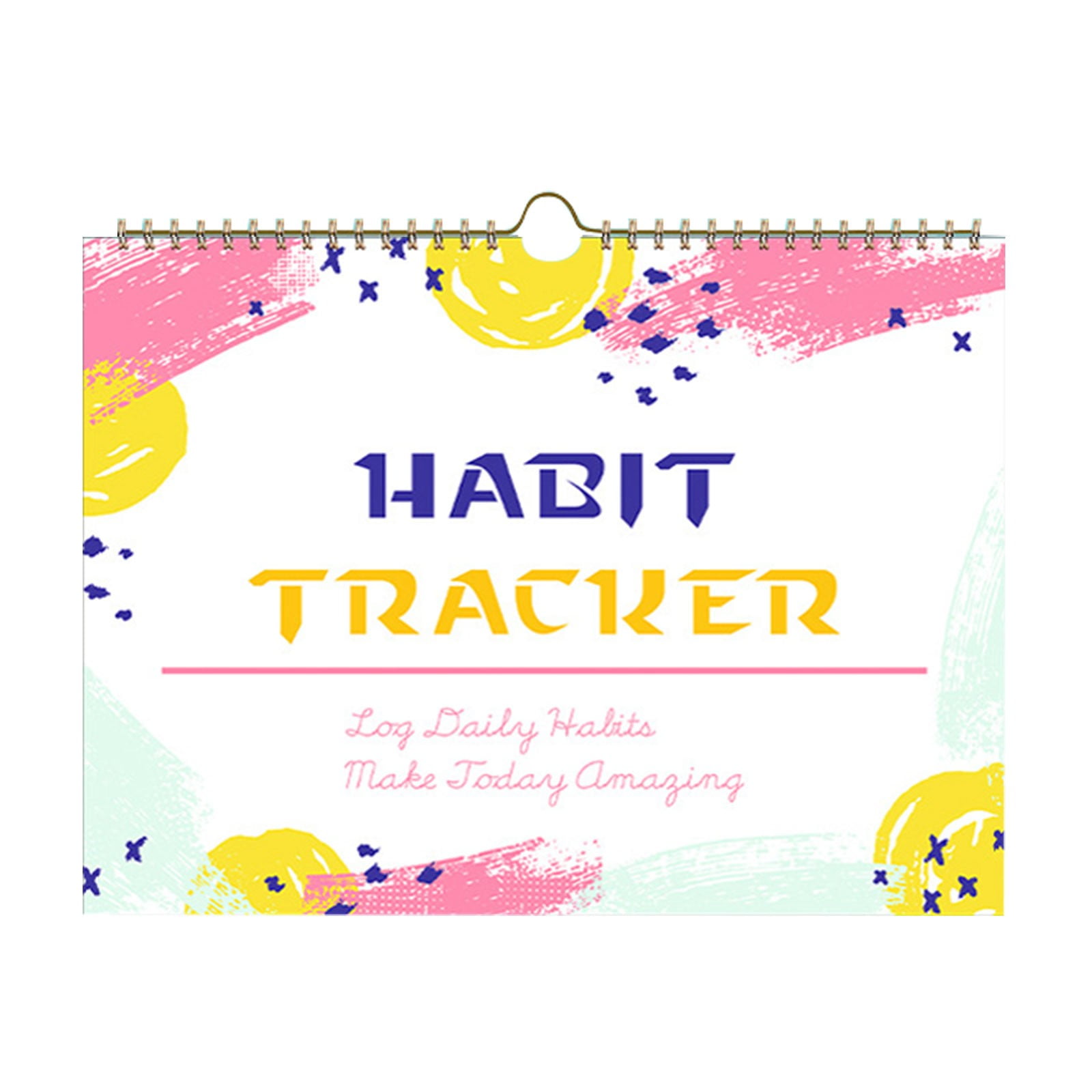 QLFSCXG 8"X11" Habit Tracker Calendar- 12 Months Undated Daily Weekly ...