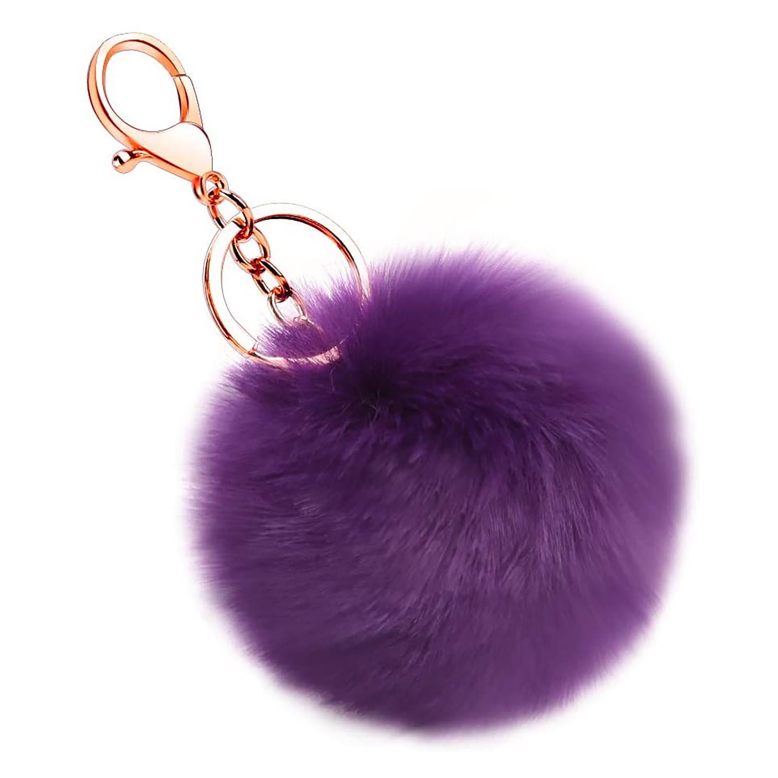 Clearance Sale QLFSCXG Ball Key Chain Bag Plush Soft Artificial Rabbit ...