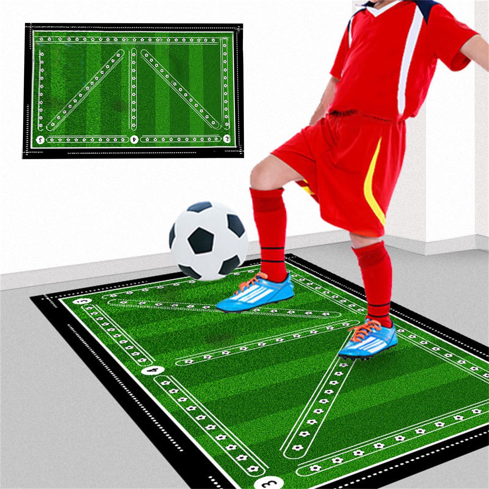 QLFSCXG Football Footstep Training Non Slip Mat，Soccer Training Mat ...