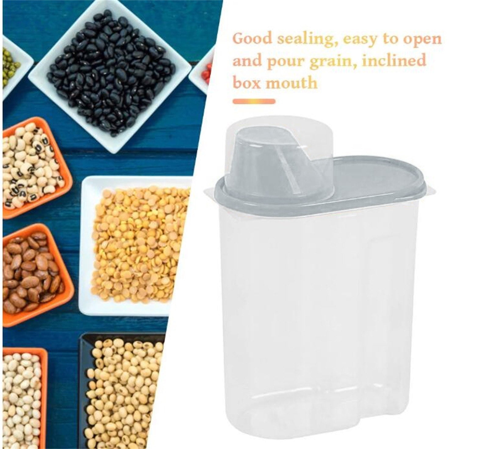 QLFSCXG Holiday Sale! 2.5L Airtight Plastic Food Storage Container with ...