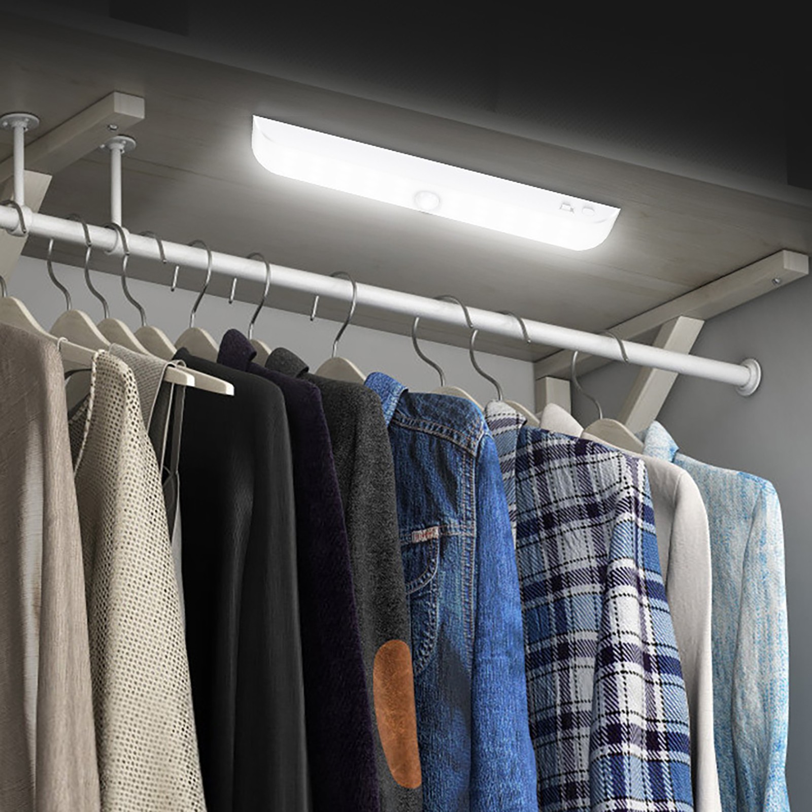 QLFSCXG Led Closet Light 30 Led Rechargeable Motion Sensor Light Indoor ...