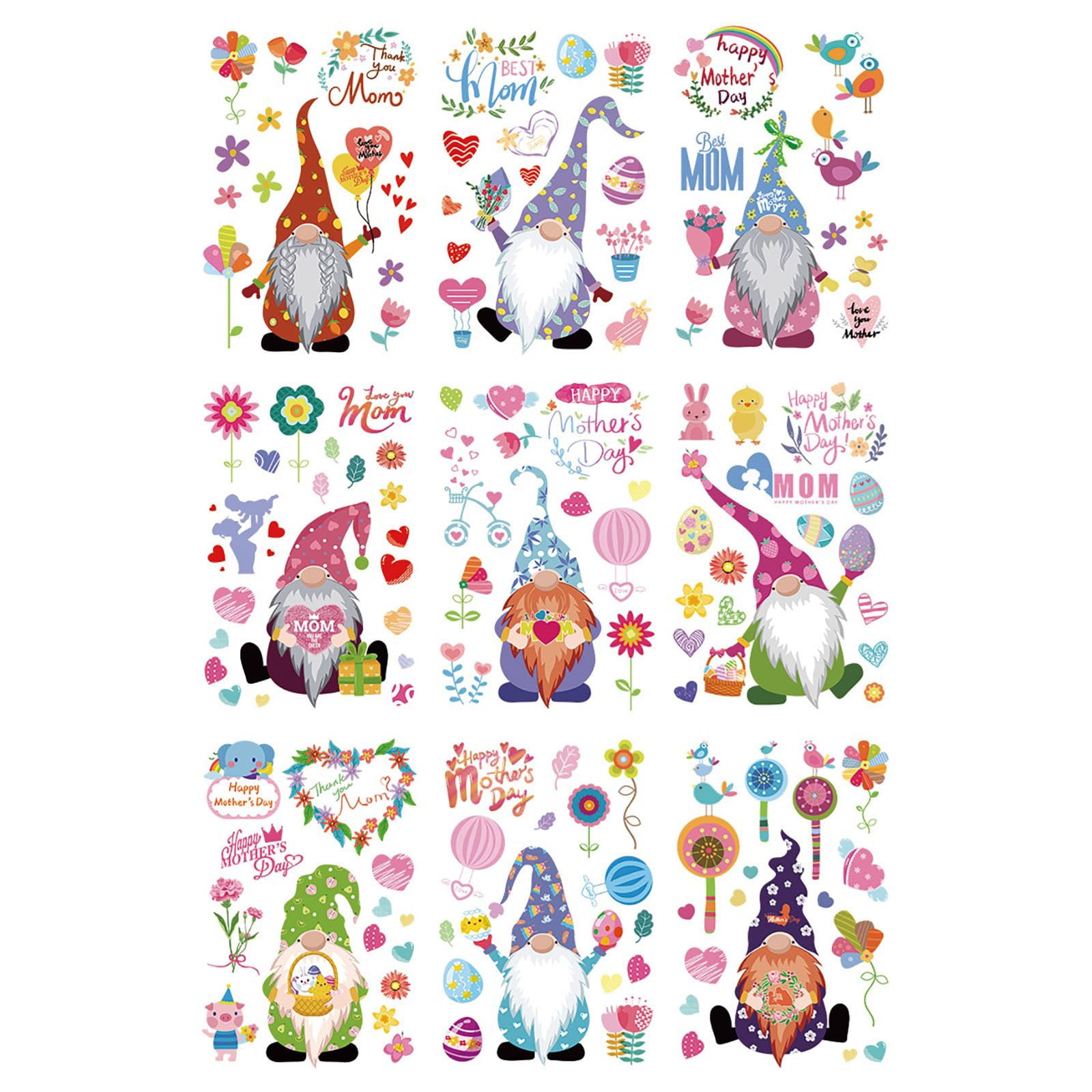 QLFSCXG Mother'S Day Sticker Window Sticker Wall Door and Window Art ...