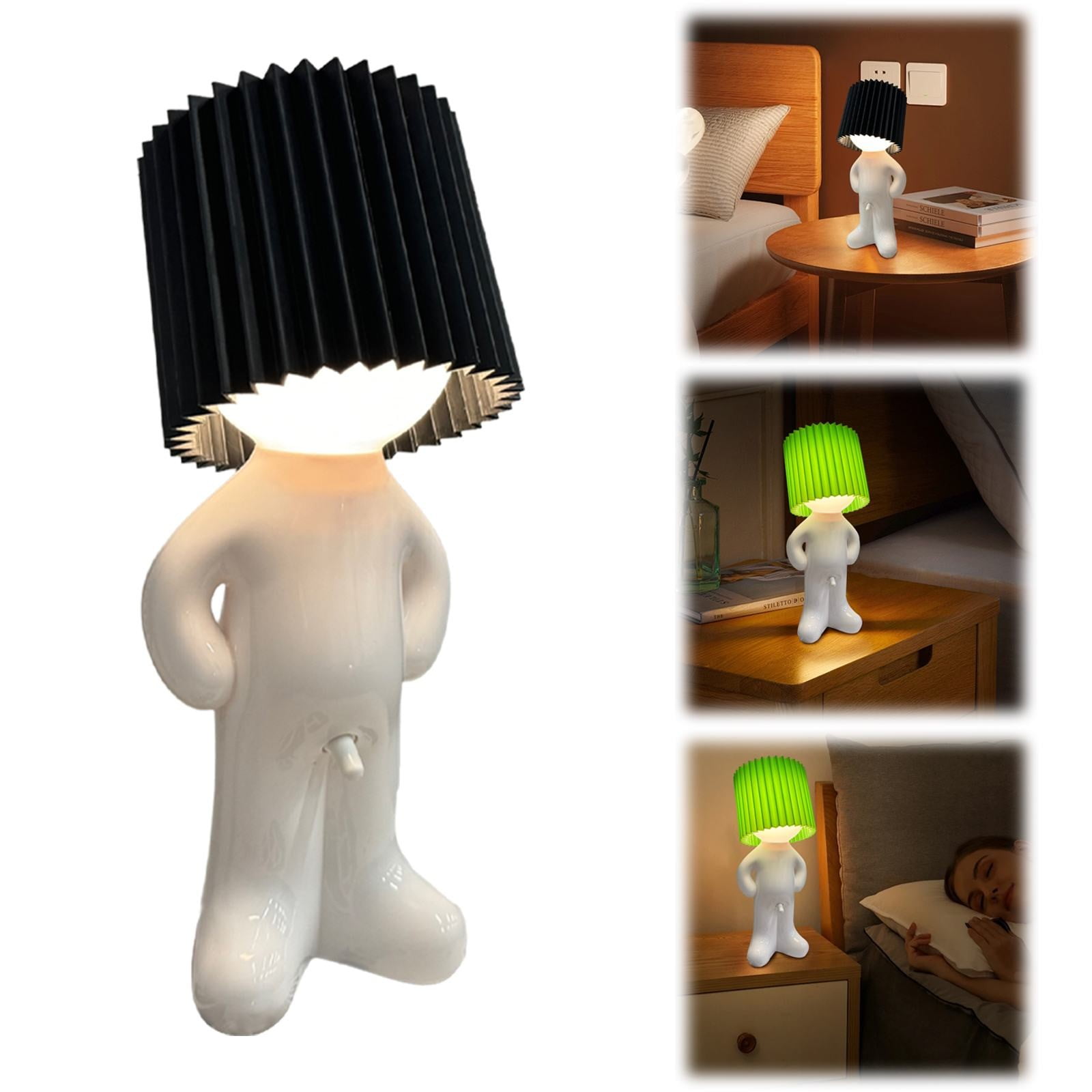 QLFSCXG Shy Boy Table Lamp, Usb Creative Funny LED Night Light for ...