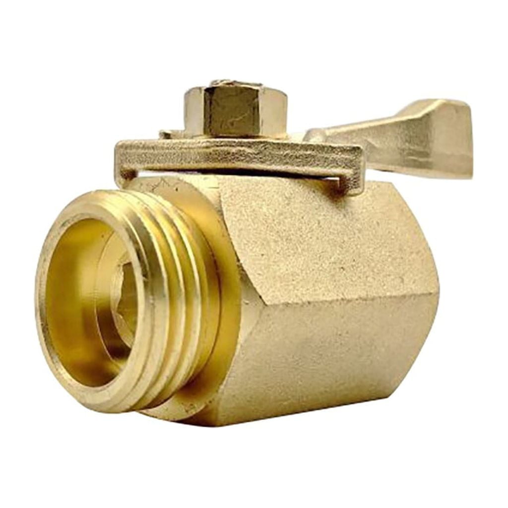 QLFSCXG Super Heavy Duty 3/4 Inch Brass Water Shut Off Valve Garden ...