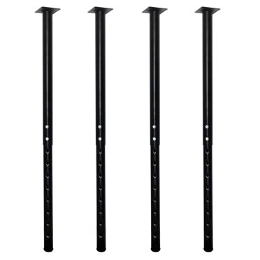 SKYSHALO 30" Adjustable Desk Legs, Strengthened Steel Legs for Office ...