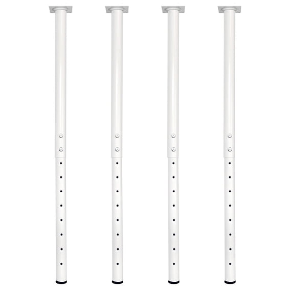 QLLY Heavy Duty Adjustable Metal Table Legs, 24-40 inch, for Home ...