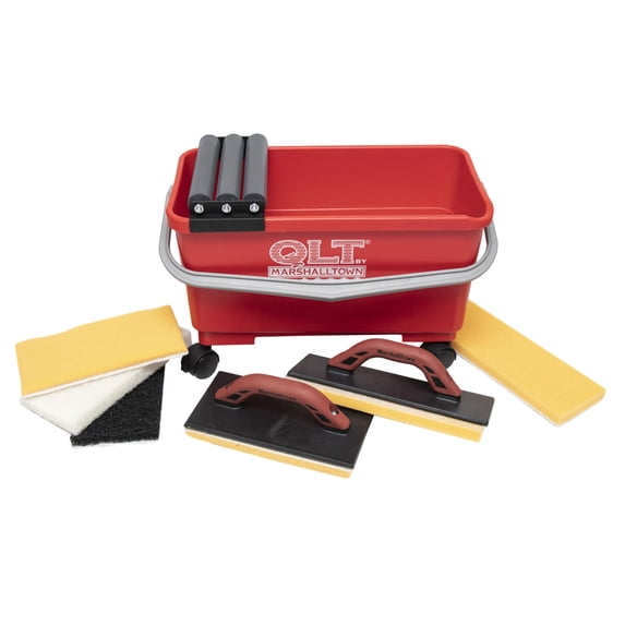 Marshalltown Trowel QLT Deluxe Grout Kit, 6-Piece Set with DURASoft ...