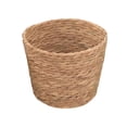 QLUEWX Woven Plant Basket, Round Natural Water Hyacinth Open‑Top ...