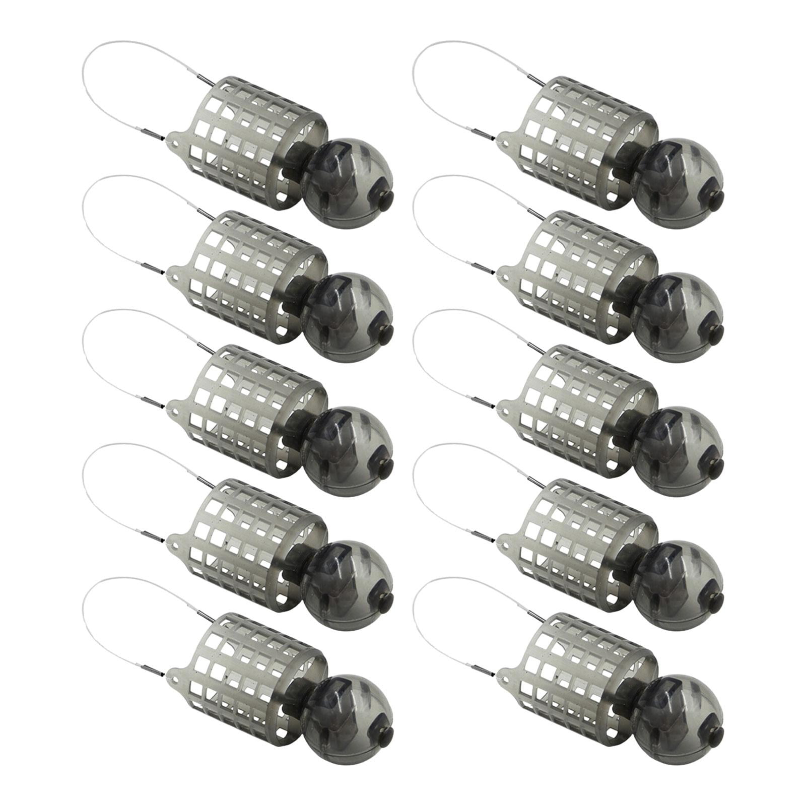 QLoztyse 10 Pieces Fishing Feeders Carp Cage Accessory Sturdy Equipment ...