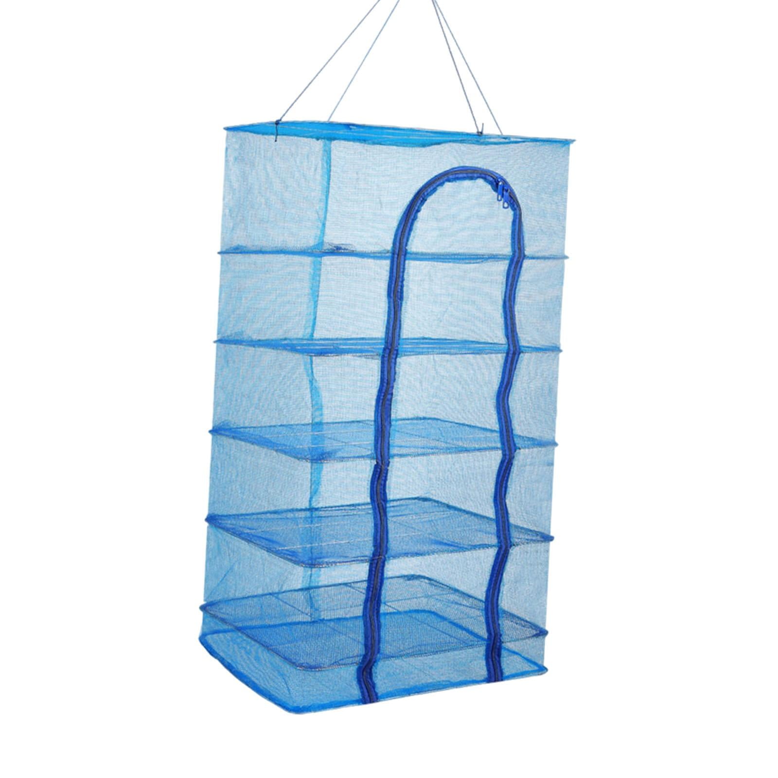 QLoztyse 5 Layers Foldable Drying Fishing Net Fishing Mesh Rack ...