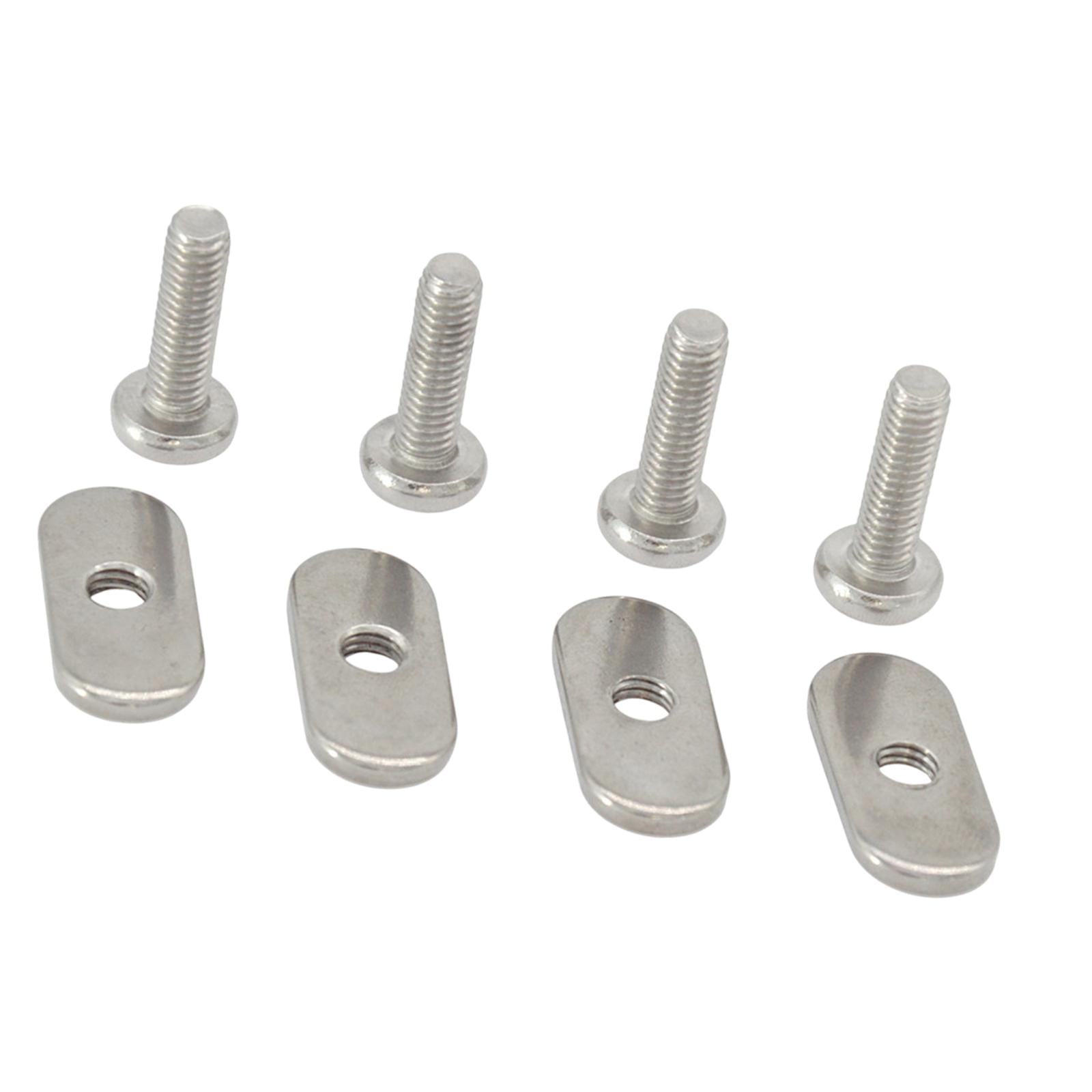 QLoztyse 6 Pieces Stainless Steel Kayak Rail Screws and Nuts Mounting ...