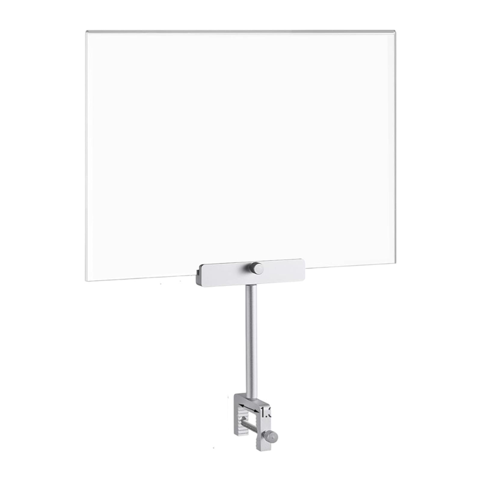 QLoztyse Acrylic Sign Holder with Clamp Reused Rotatable for Malls ...