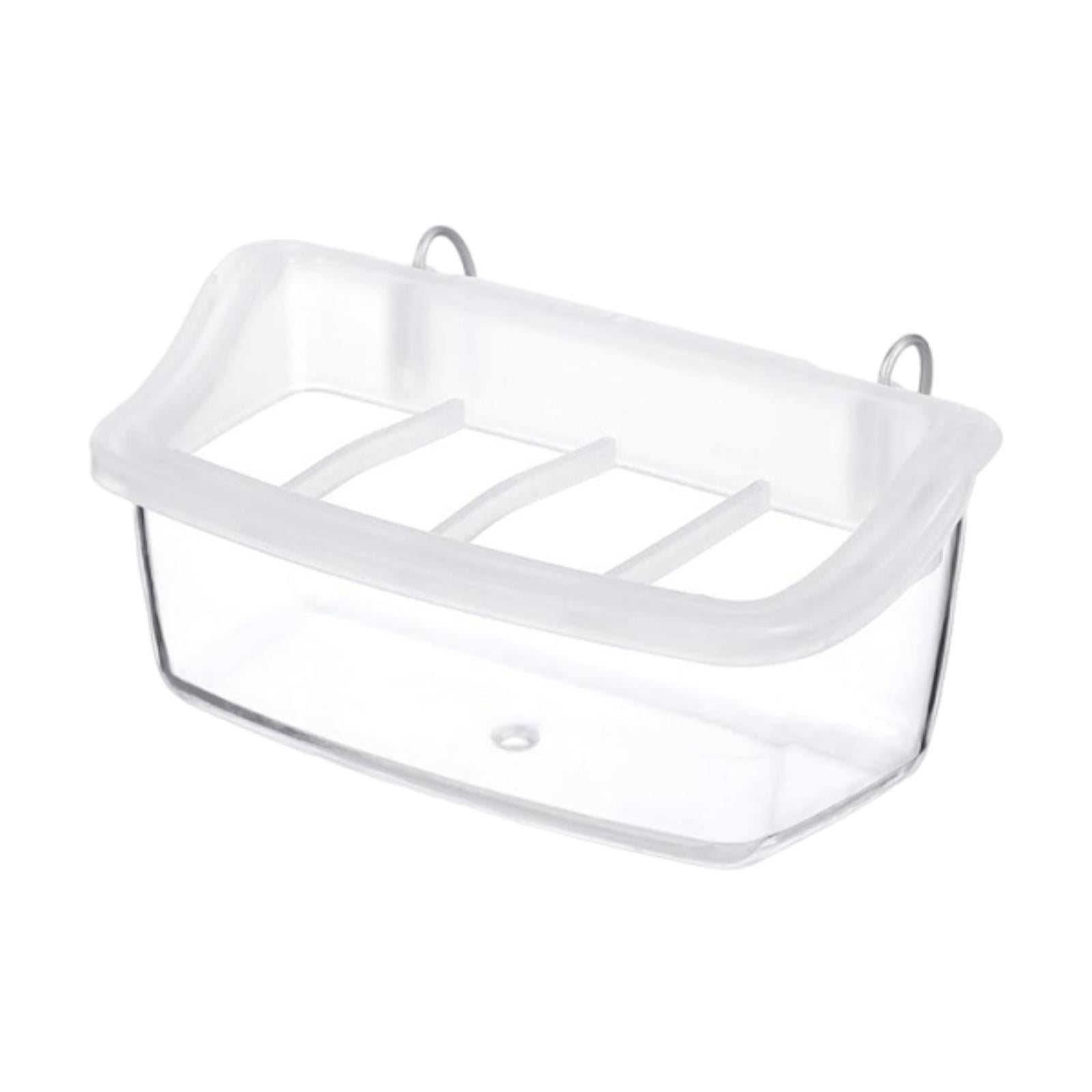 QLoztyse Bird Cage Feeder Transparent Feeding Dish for Cockatiels ...