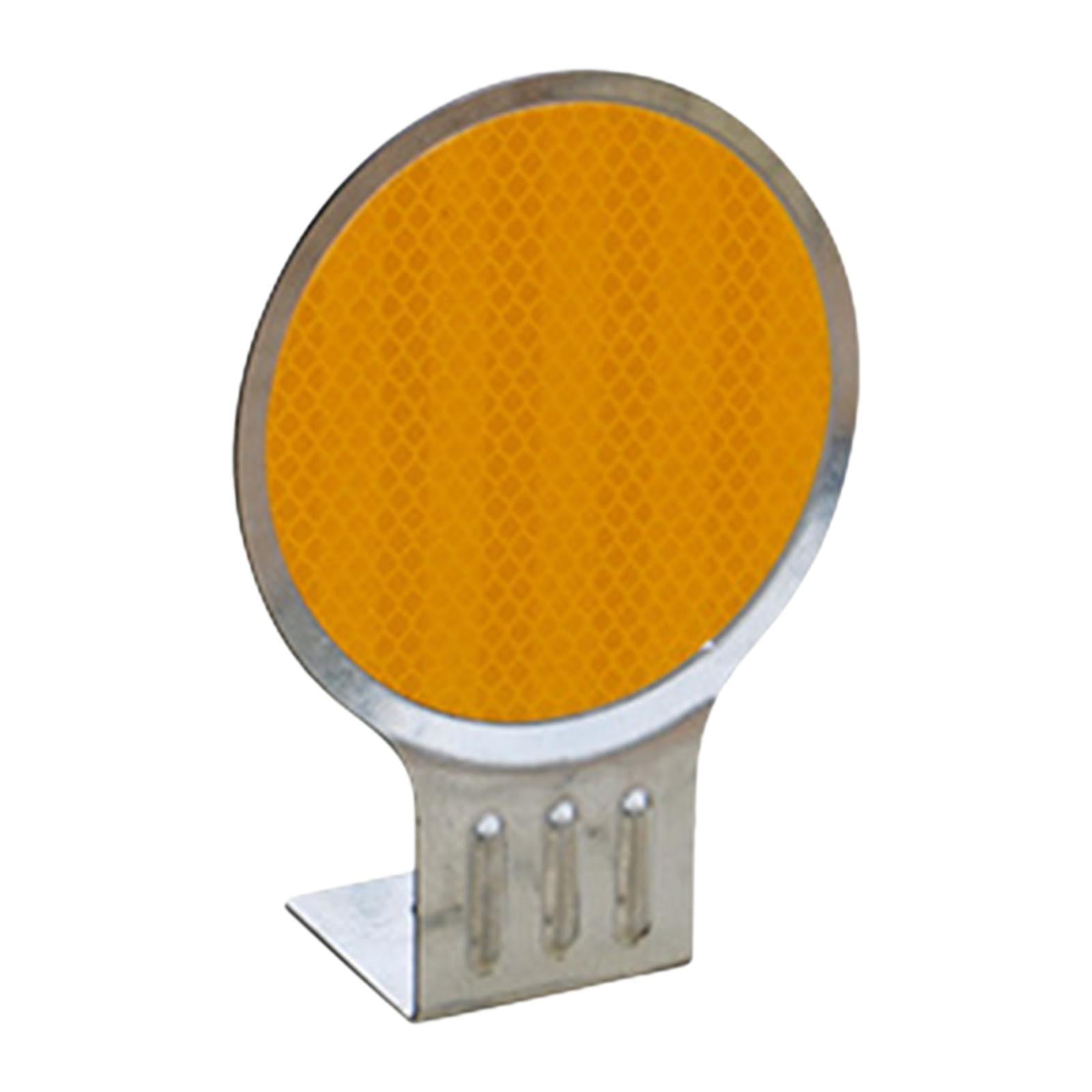 QLoztyse Driveway Marker Reflective Sign Round Pavement Sign for ...