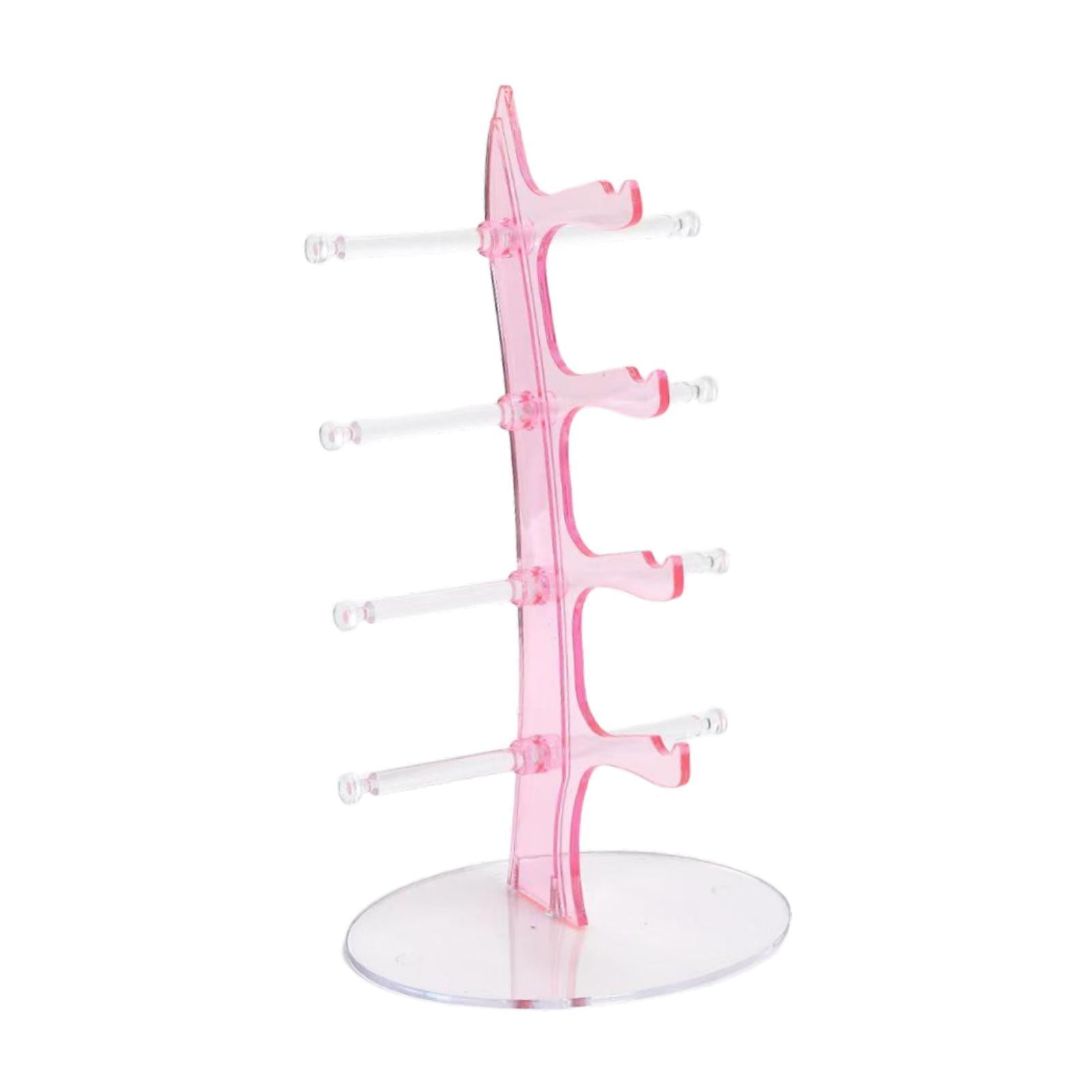 QLoztyse Eyeglasses Display Stand 4 Pairs Eyewear Shelf Showcase ...