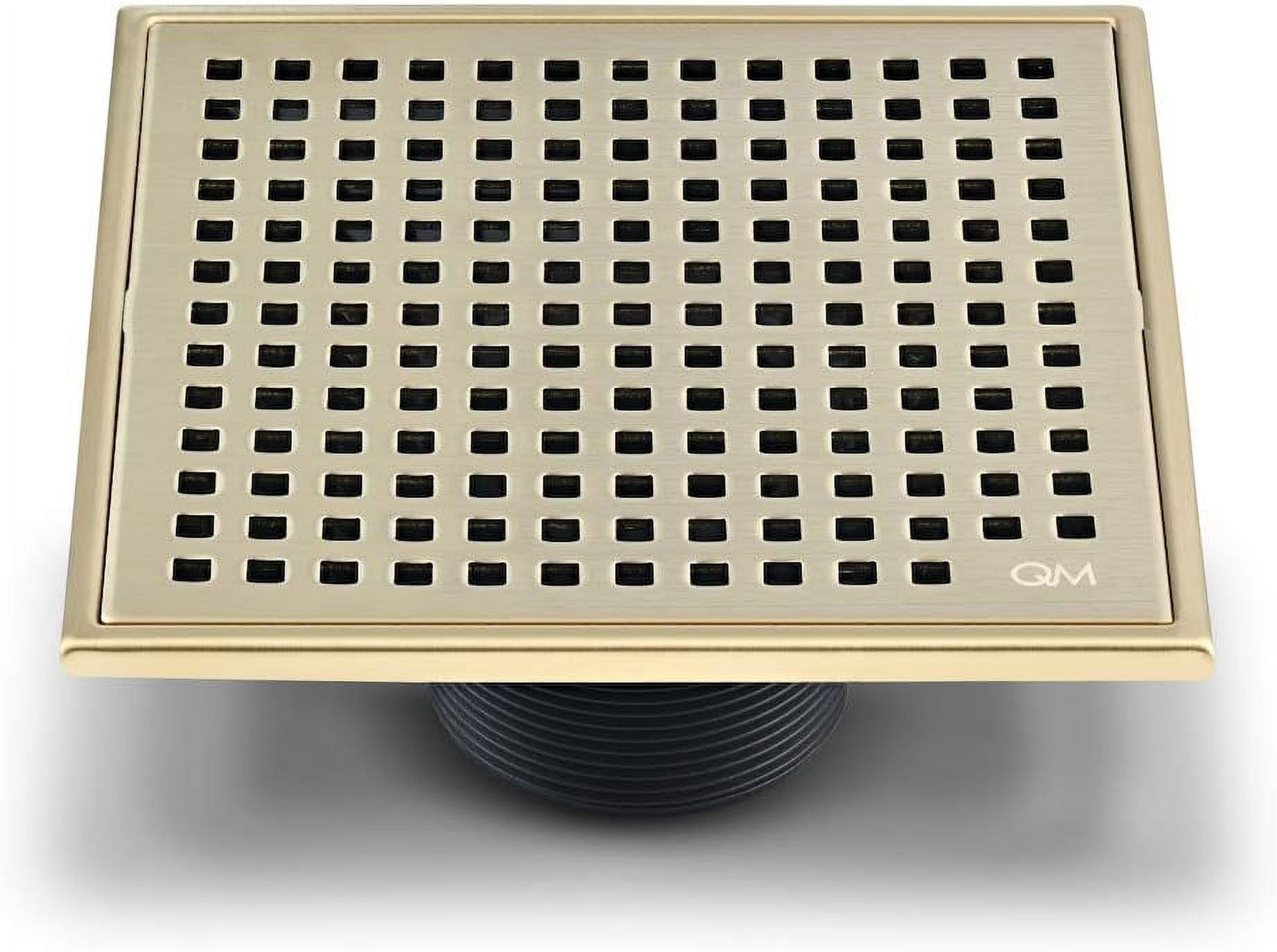 QM Square Shower Drain, Grate made of Stainless Steel Marine 316 and ...