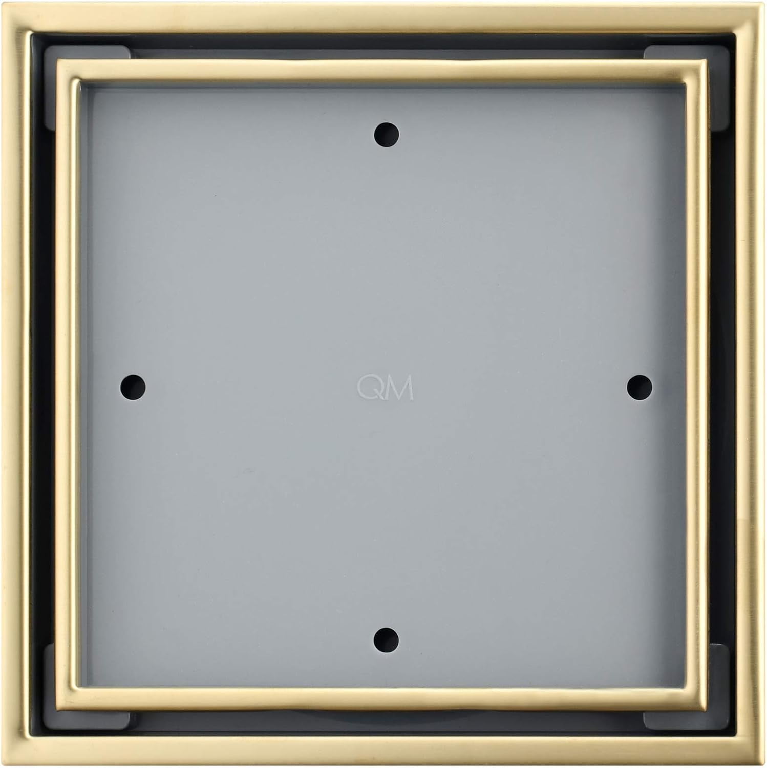 QM Tile-Insert 5 3/4 Inch Center/Square Shower Drain in Satin Gold ...