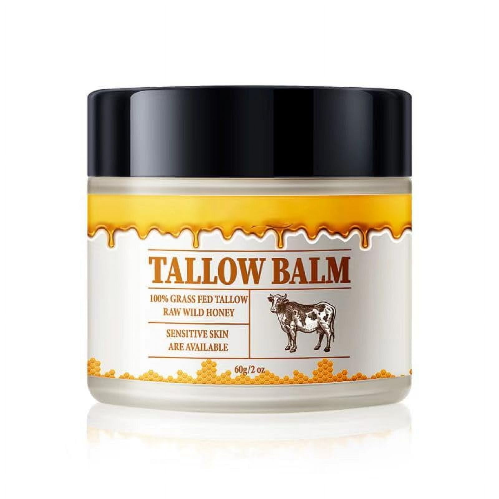 QMEQAWC Beef Tallow for VTF5 Skin, Tallow and Honey Balm, Grass Fed ...
