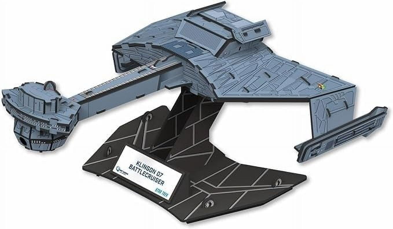 Star Trek Qraftworks 3D Papercraft Model Kit | Klingon D7 Battlecruiser ...