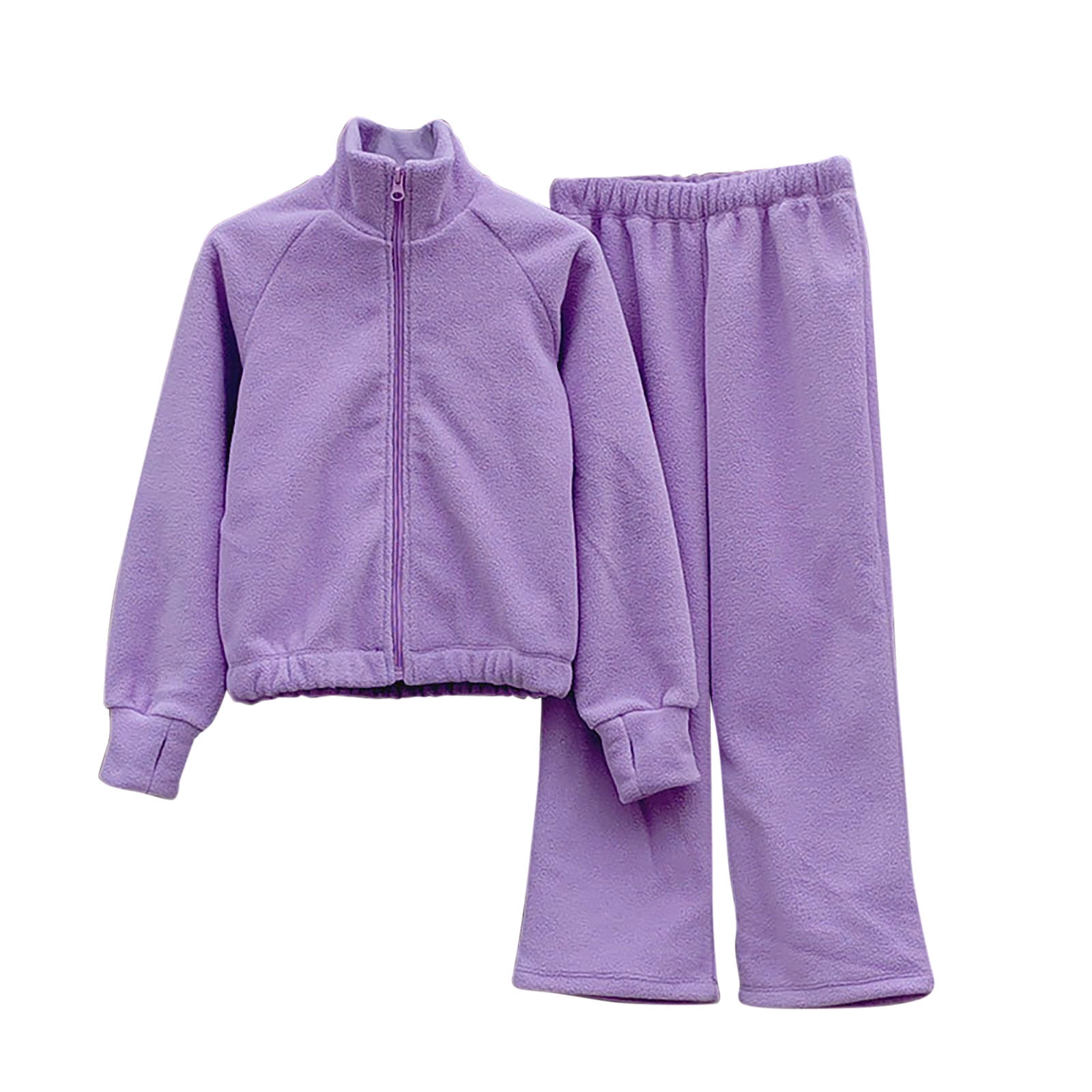 QNANSPI Girls Activewear Outfit Sets,Jogger Set for Kids,Children's ...