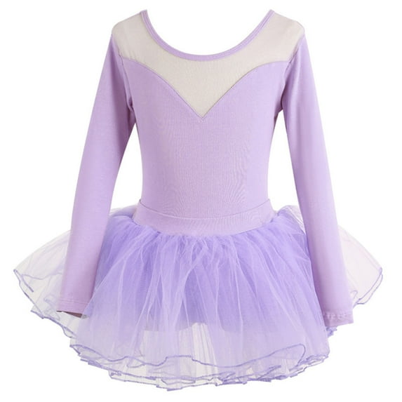 QNANSPI Girls Performance Dance Dresses, Gymnastics Dress for Girls ...