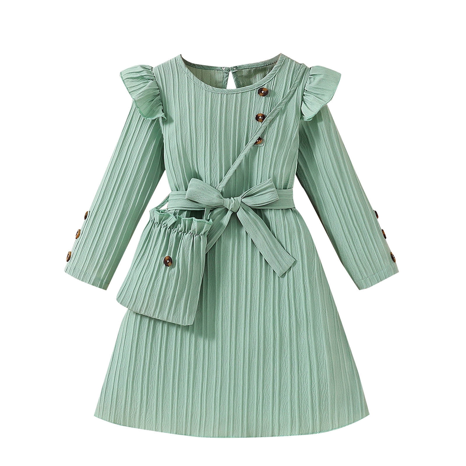 QNANSPI Girls Princess Birthday Party Dresses, Holiday Formal Dress for ...