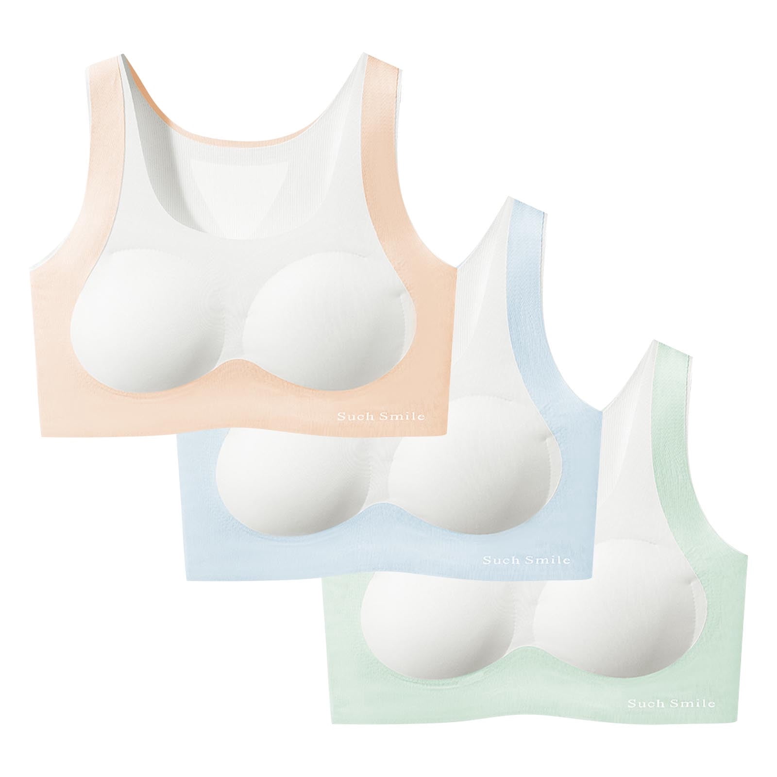 QNANSPI Girls Training Bras,Multi Packs Bra for Girls,Girls 10-18 Years ...