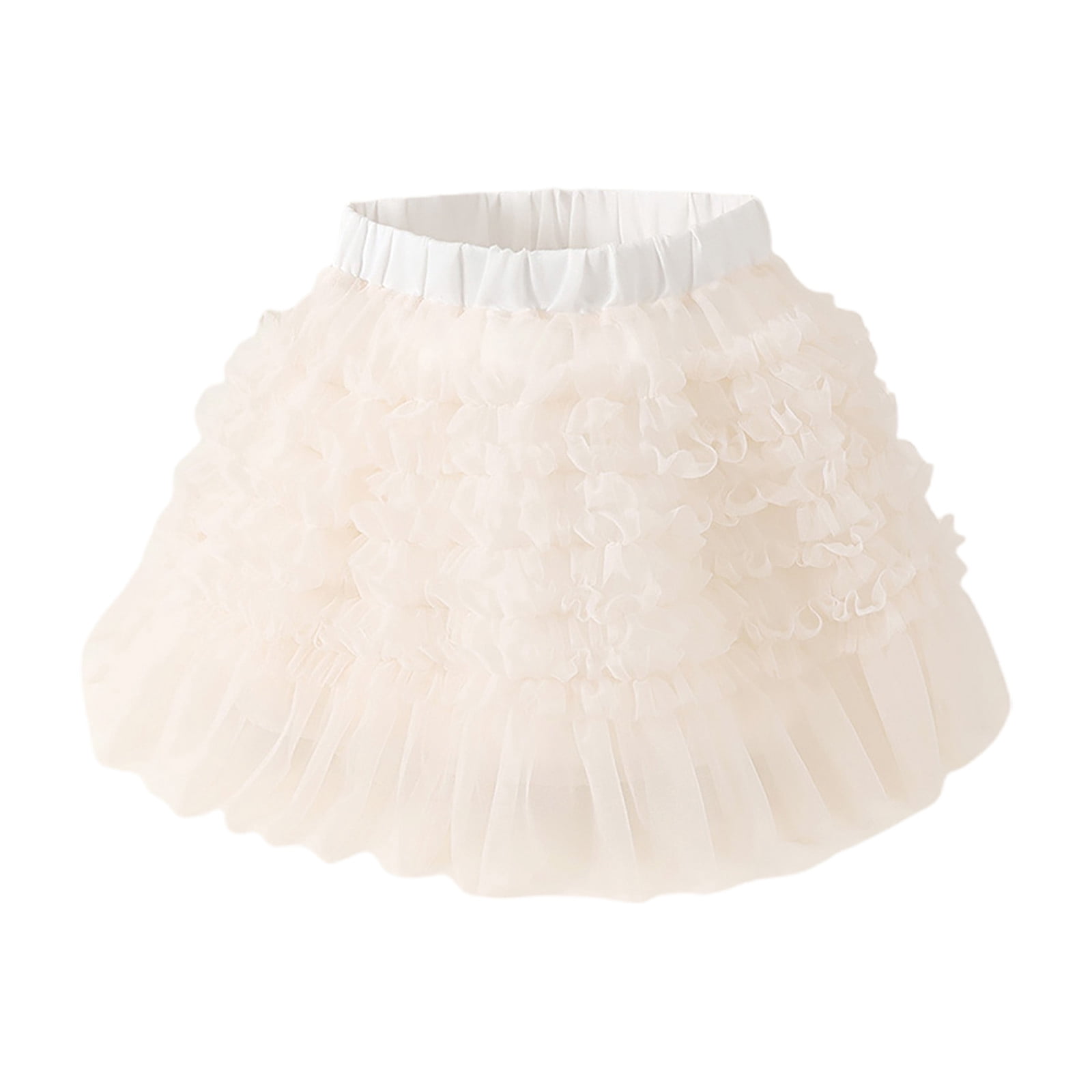 QNANSPI Girls' Versatile Skirt, Casual Daily Skirt, Girls' Sweet Puff ...