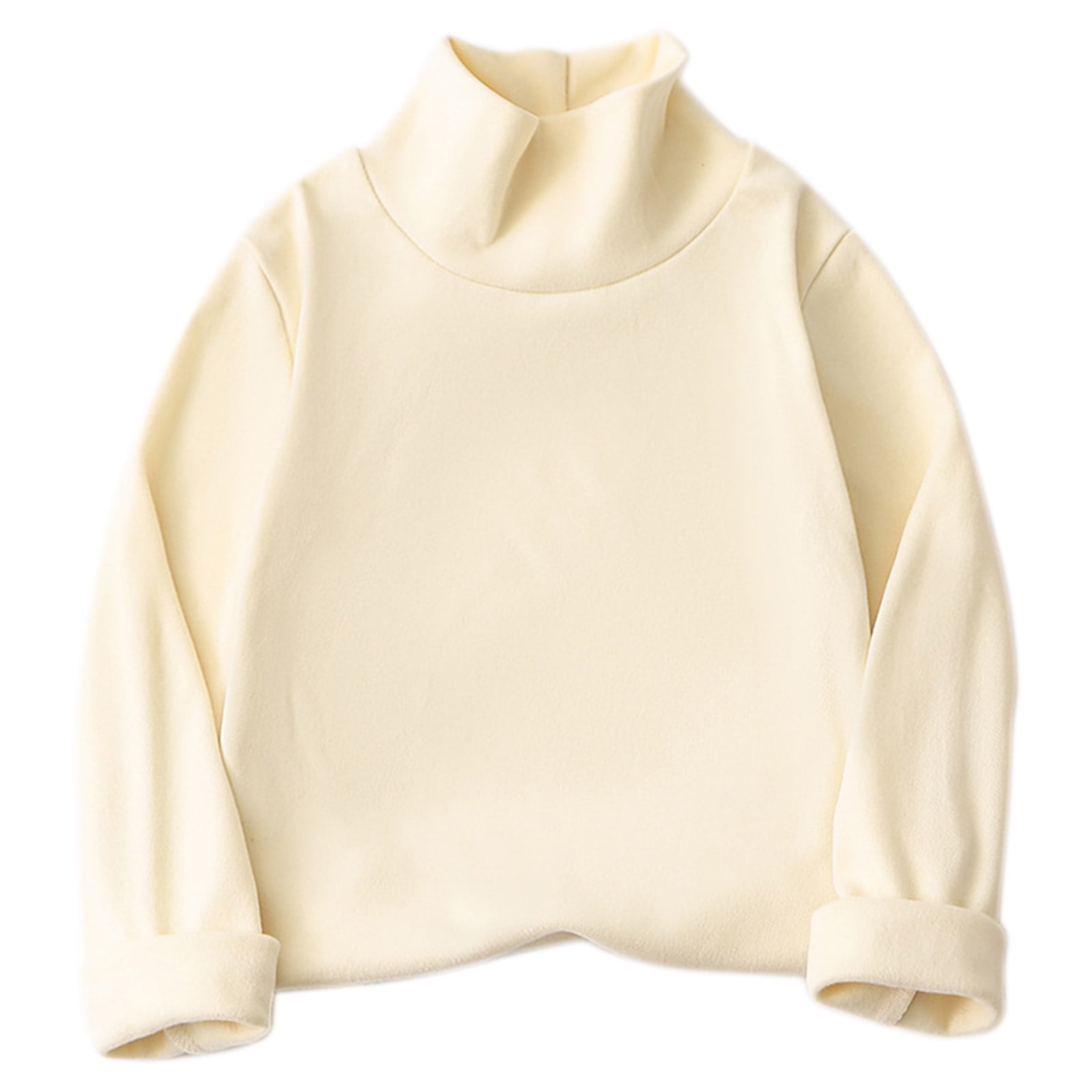 QNANSPI Long Sleeve Tops for Boys and Girls,Child High Neck Long ...