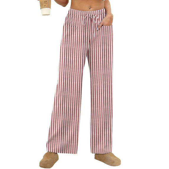 QNANSPI Pajama Pants for Women, Womens Pajama Bottoms, Womens Stripe ...