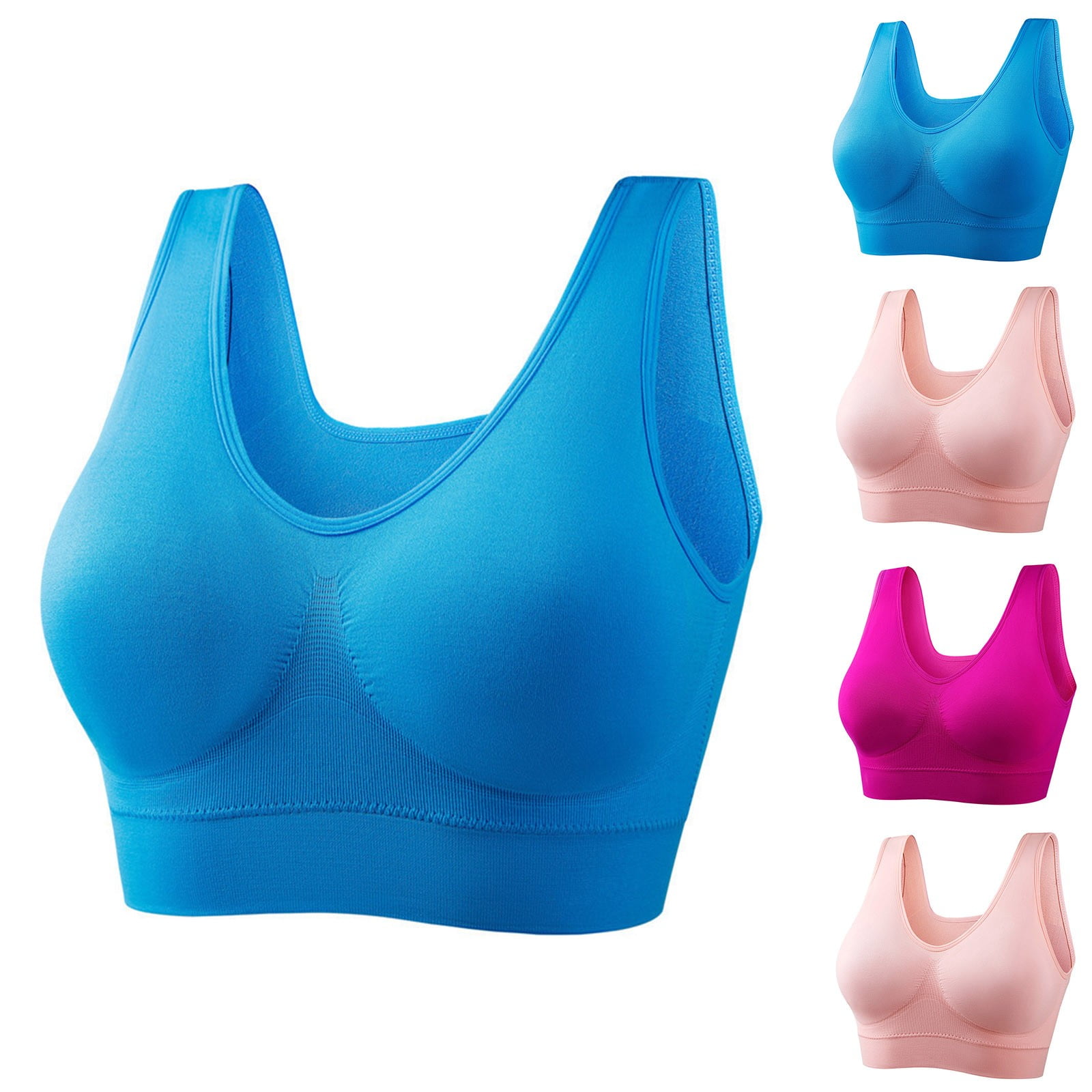 QNANSPI Seamless Bra for Women,Everyday Bras,Seamless Wirefree Bralette ...
