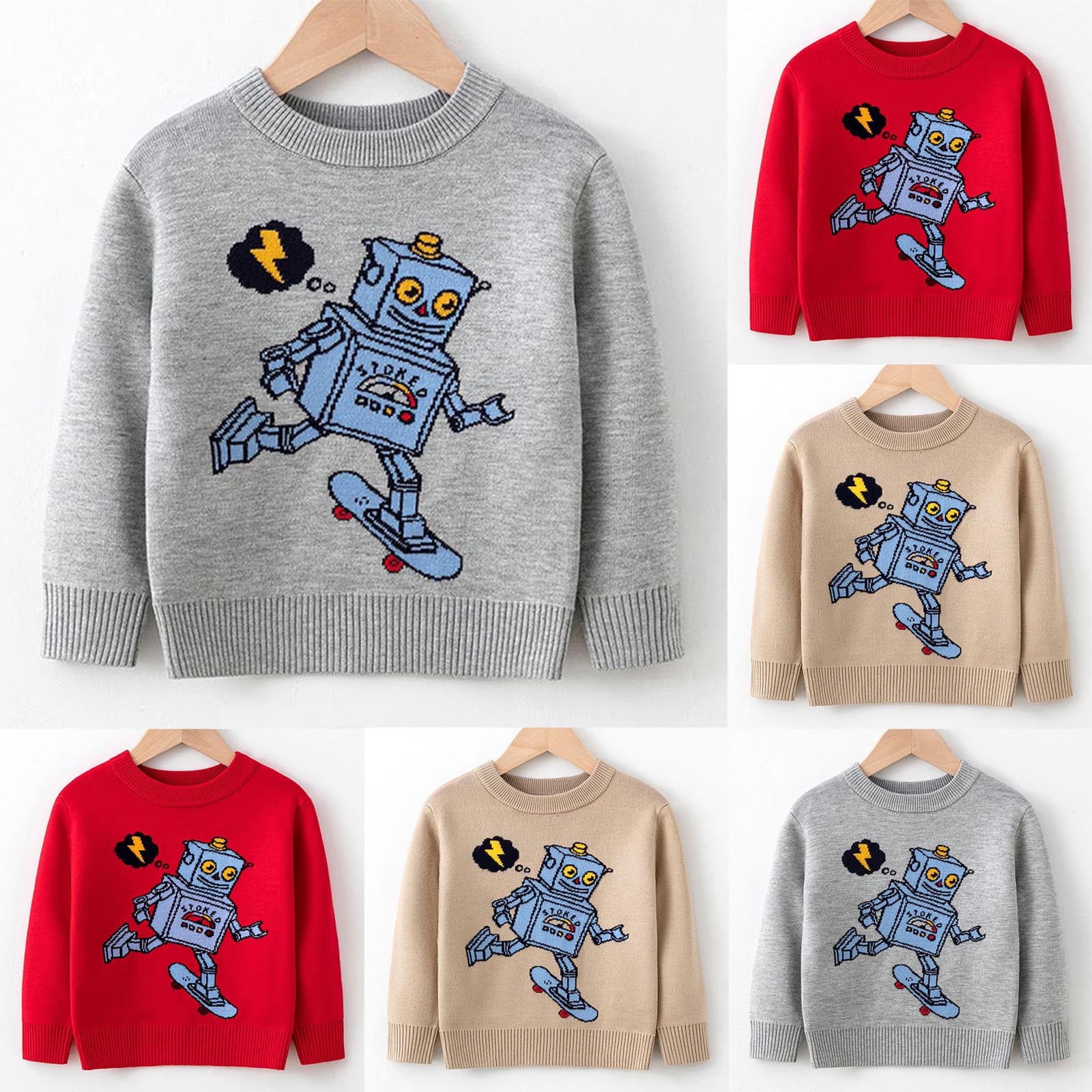 QNANSPI Sweaters for Kids,Girls Cardigan Sweaters,3-8 Year Children's ...