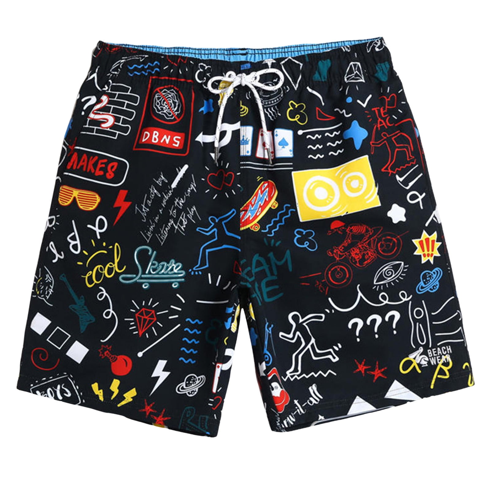 QNANSPI Swimming Trunks for Men, Mens Swim Shorts, Mens Mid Leg Spa and ...