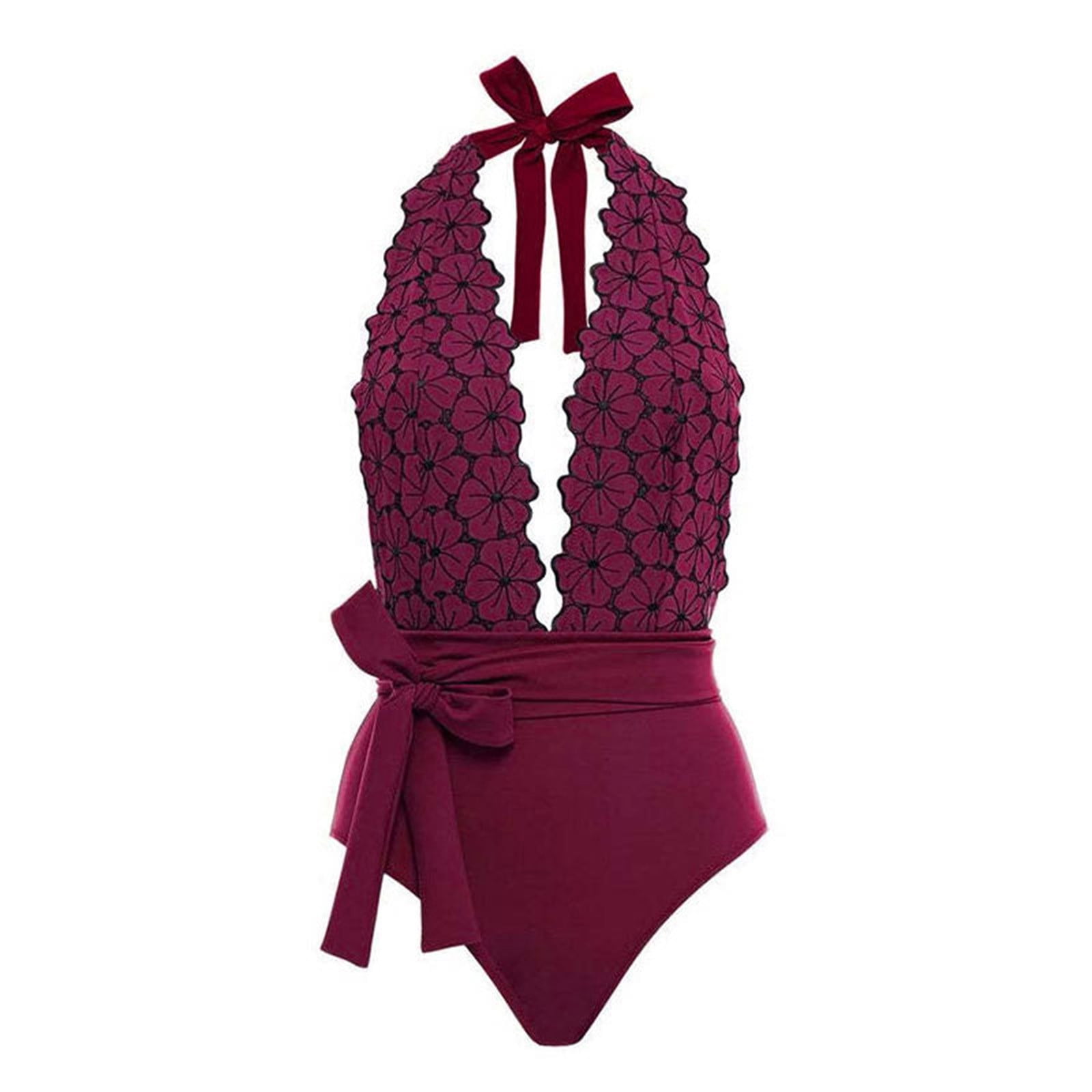 QNANSPI Swimsuit One Piece for Women, One Piece Swimwear for Ladies ...