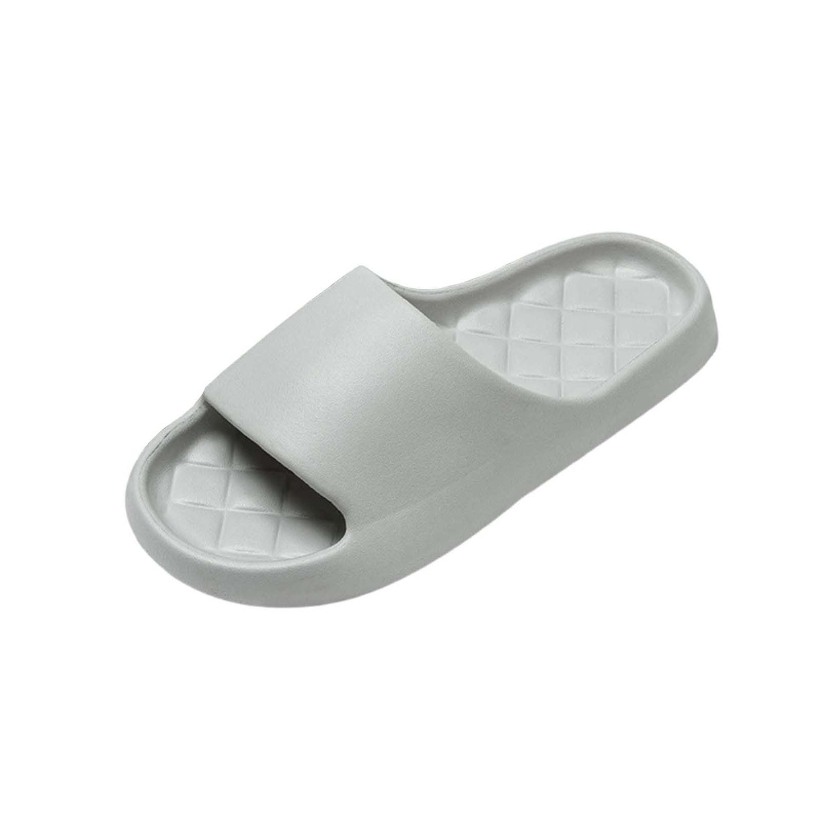 QNANSPI Unisex Bathroom Slides with Traction, Shower Slippers Fast Dry ...